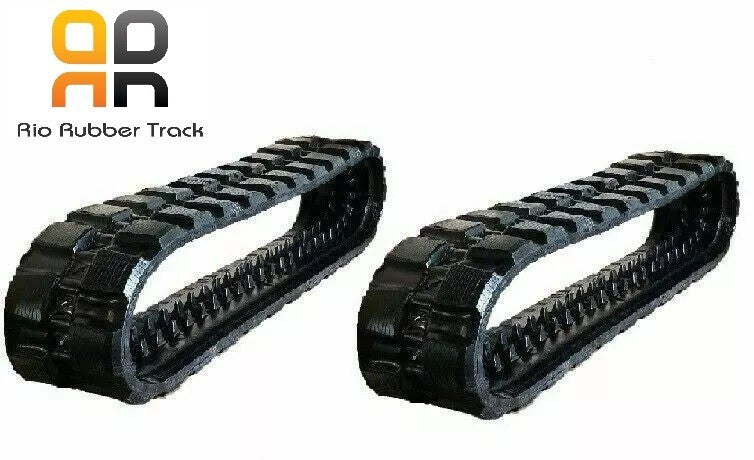 2 Rubber Track - Block Pattern, 450x86x55 fits New Holland LT185B LT19 ...