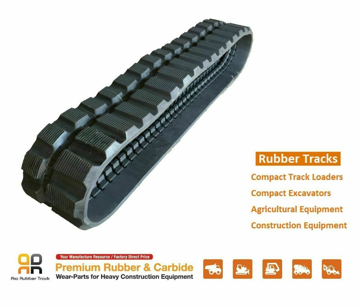 Rio Rubber Track 400x75.5x74 made for Yanmar VIO57 Offset excavator